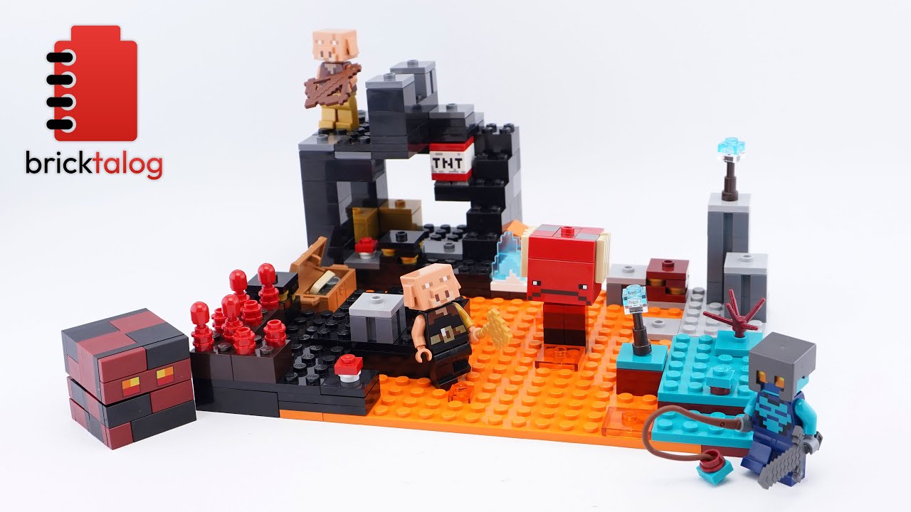 LEGO Minecraft 21185 The Nether Bastion Speed Build - YouTube