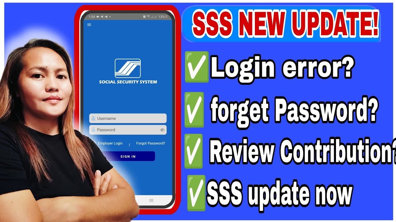 SSS ERROR LOGIN/How to Change PASSWORD/REVIEW CONTRIBUTION - YouTube
