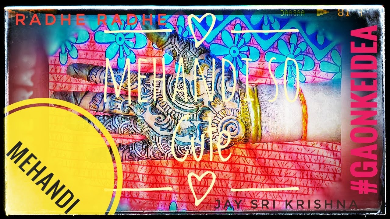 No.4| how to make mehndi design | mehadi | mehandi ki design | Full ...