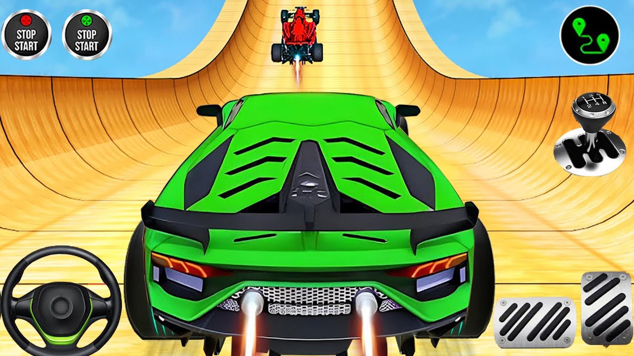 Ramp Car Racing 3D Gameplay _ endroid || Ramp Car Stunts Racing Video ...