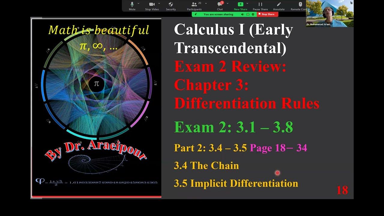 2024 Fall Exam 2 Review Part 2 Ch 3 Differentiation Rules Sec 3.4 – 3.5 - YouTube