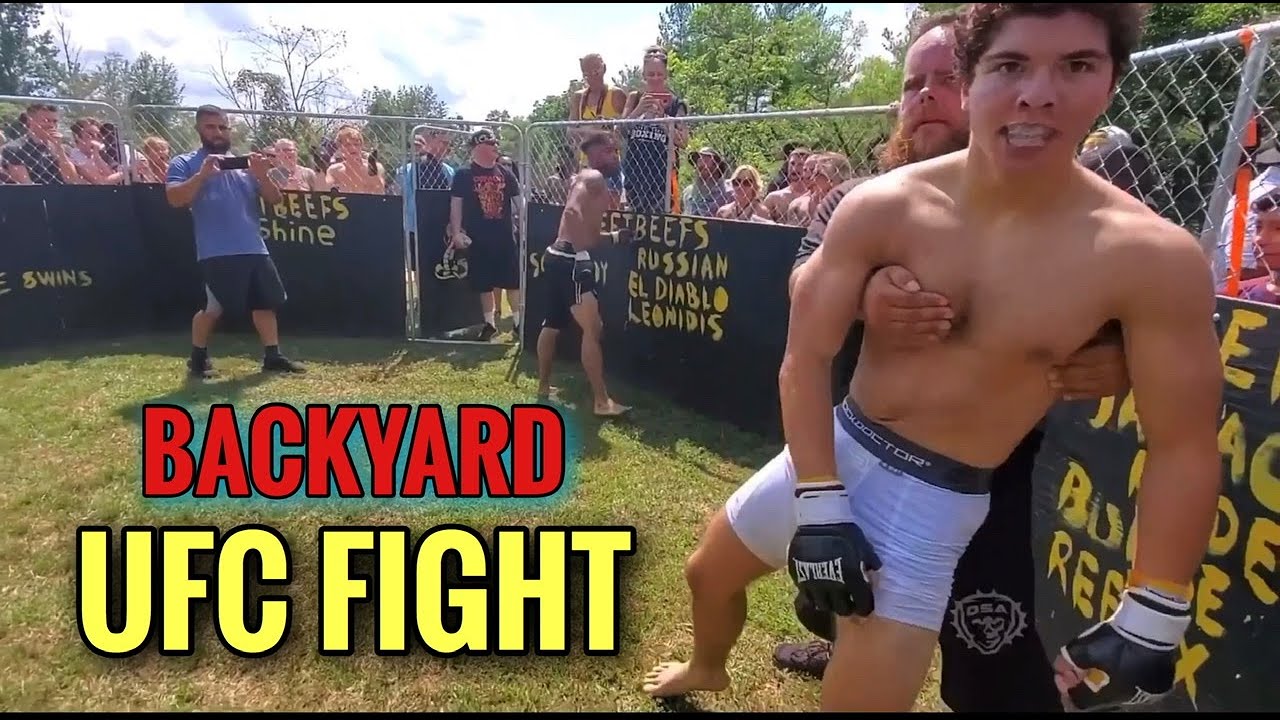 BACKYARD UFC FIGHT!! - YouTube
