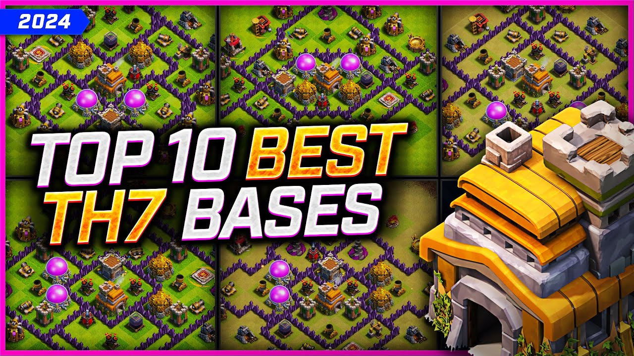 NEW BEST TH7 BASES (War/Trophy/Farming) 😍 TOP 10 Town Hall 7 Base Links ...