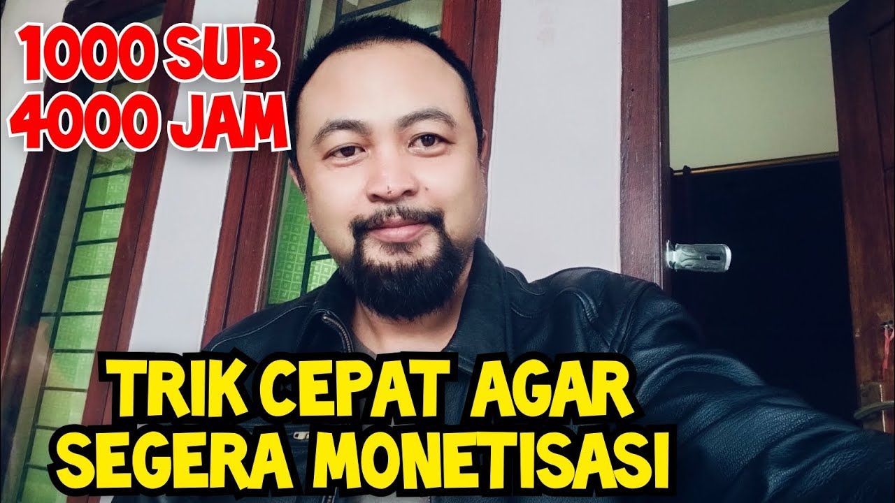 TRIK AGAR SEGERA BISA MONETISASI YOUTUBE - YouTube