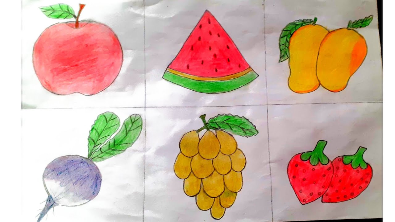 New colouring class for kids easy drawing Easy sketch Pencil art - YouTube