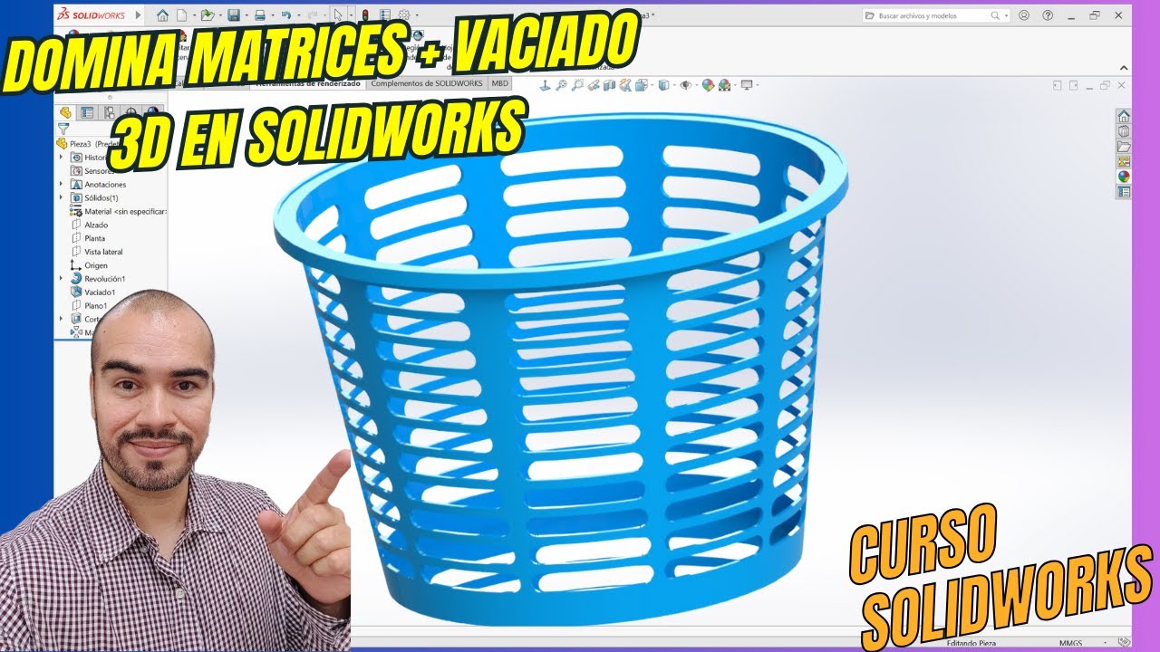 De NOVATO a EXPERTO: MATRICES 3D en SOLIDWORKS 2024 🏆 - YouTube