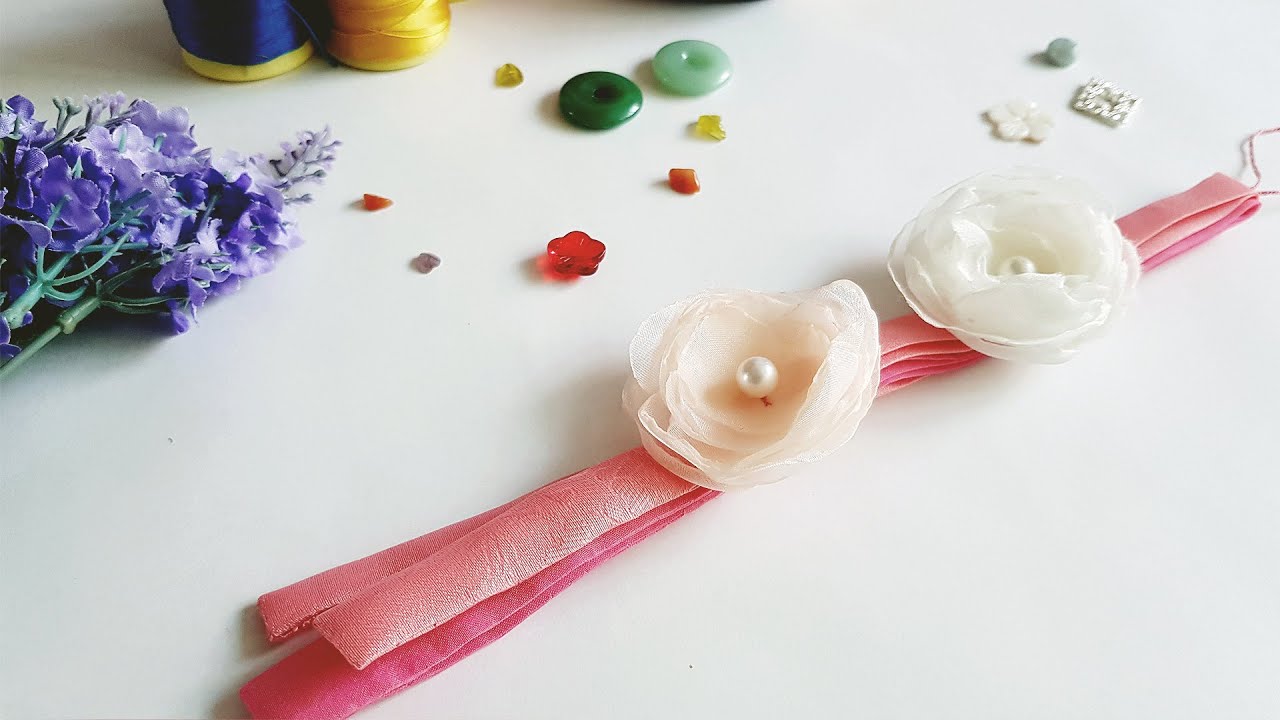 한국 전통 여성한복 만들기 28 | 한복 액세서리 꽃 노리개 만드는 법 (Korean Flower Norigae DIY ...