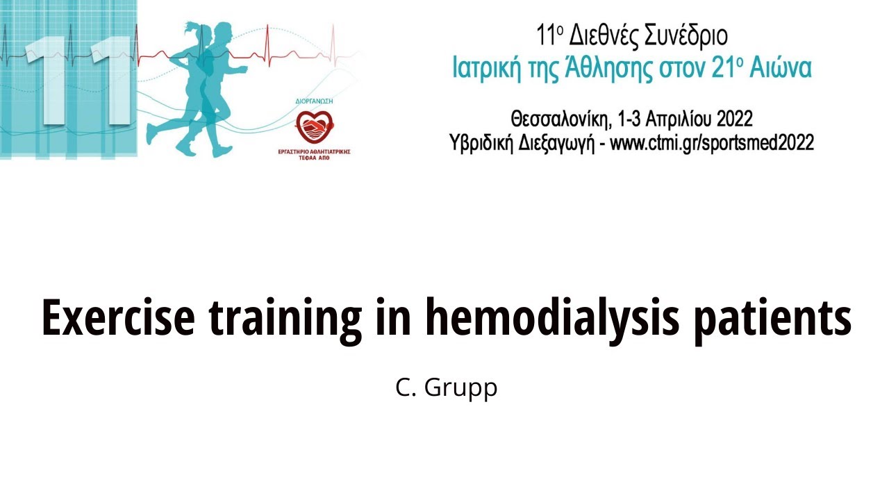 Exercise training in hemodialysis patients - C. Grupp - YouTube