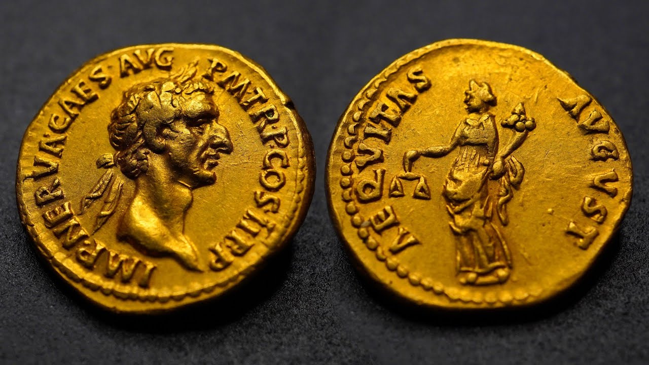 Cette monnaie vaut 18 000€ !!! Aureus de Nerva (Coin Presentation #91 ...