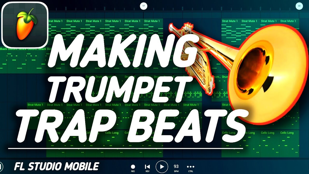 How To Make A Trap Beats Using a Trumpet In Fl Studio Mobile - YouTube