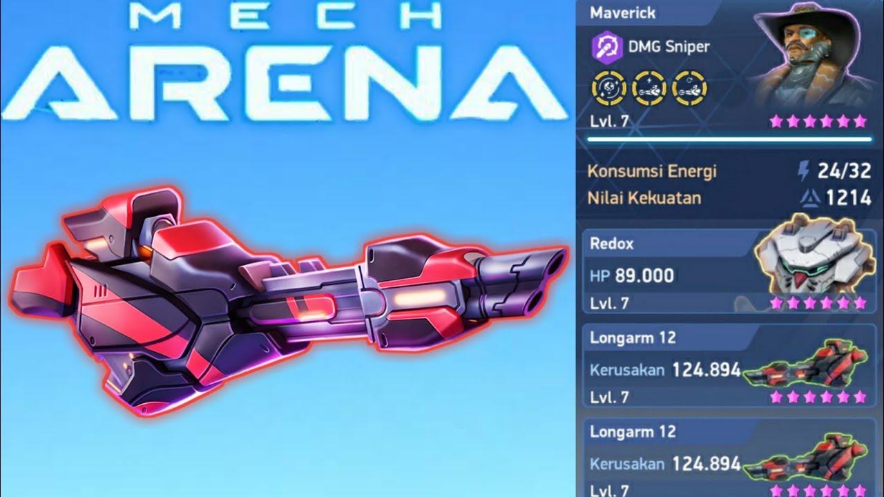 Longarm 12 Max Upgrade Level - Mech Arena Robot Showdown Indonesia ...
