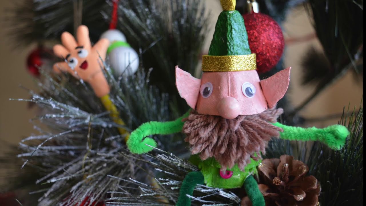 DIY - Elfo con caja de huevos- Handy Art - YouTube