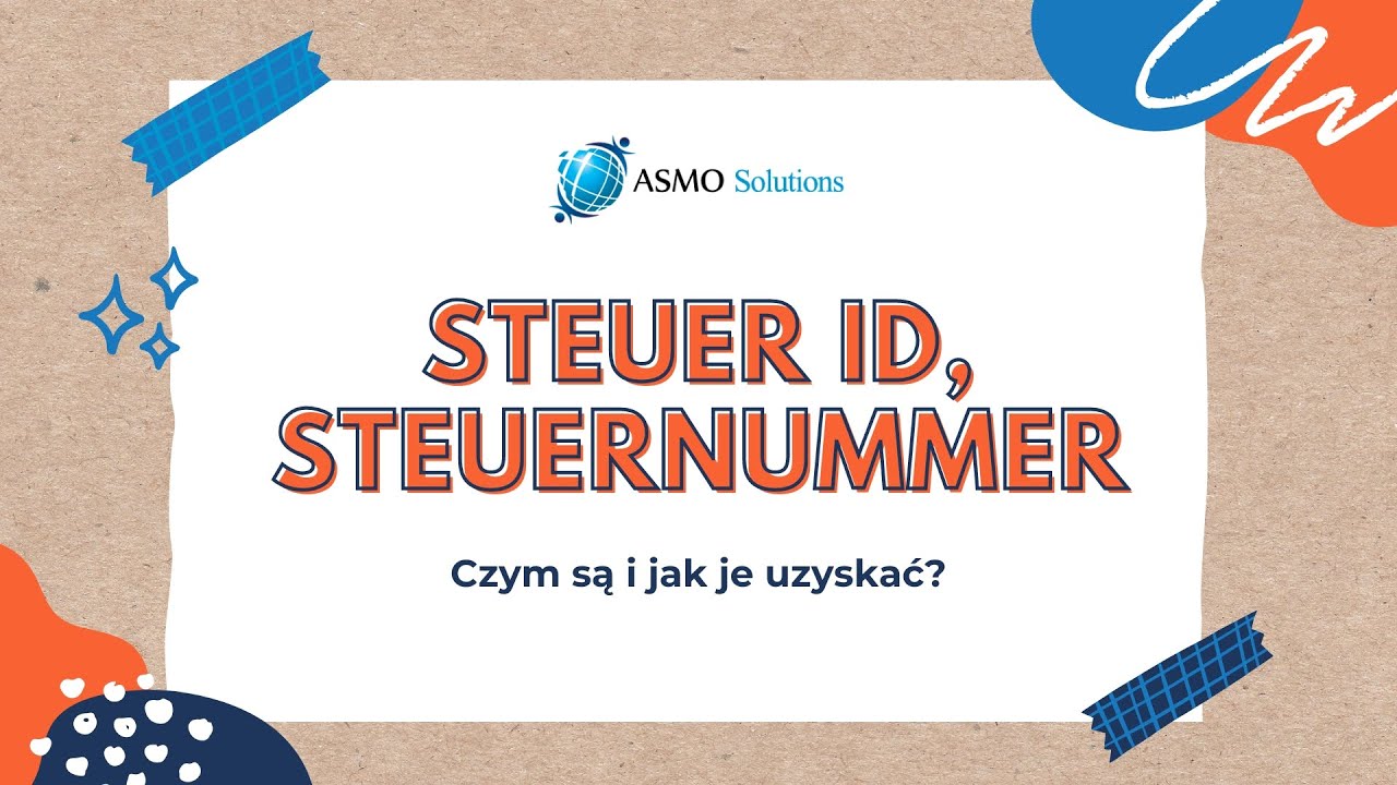 Steuer ID i Steuernummer - czym są i jak je uzykać? - YouTube