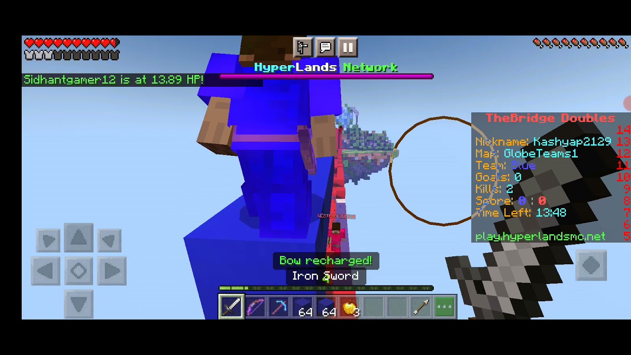 playing hyperlands in minecraft for first time - YouTube