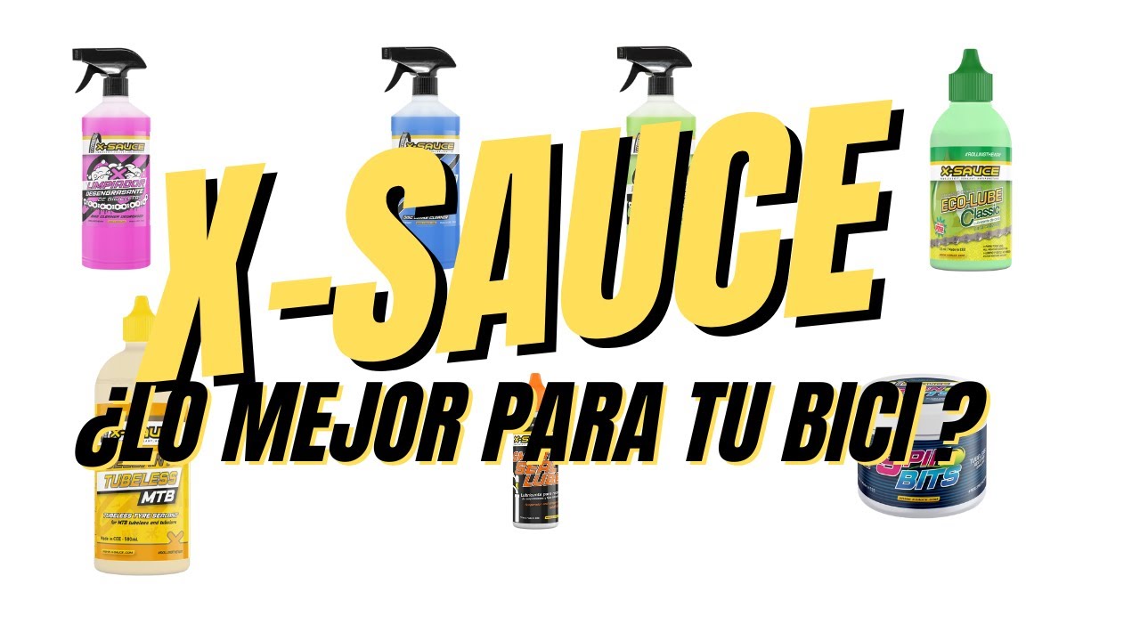 X-SAUCE productos para LIMPIAR, ENGRASAR y TUBELIZAR tu BICICLETA - YouTube