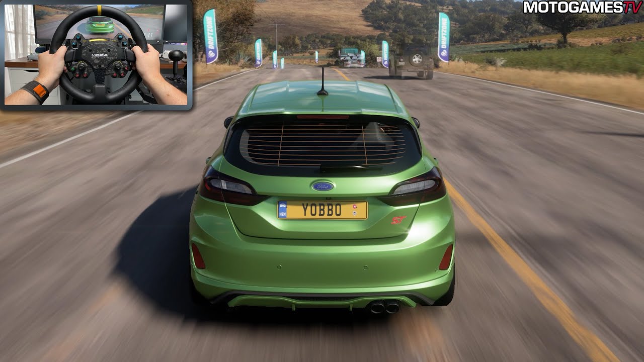 Forza Horizon 5 - 2023 Ford Fiesta ST | Moza DD R9 Gameplay - YouTube
