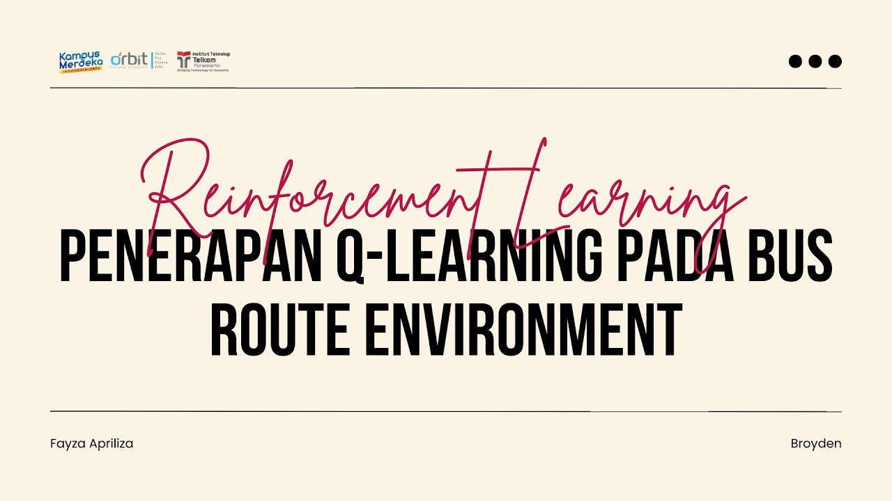 Penerapan Q-Learning pada Bus Route Environment [Reinforcement Learning ...