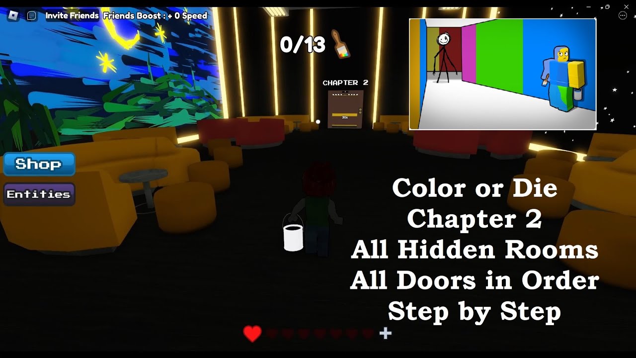 Roblox Color or Die Chapter 2. Full Walkthrough/Gameplay + 3 Endings ...