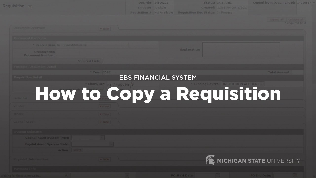 How to Copy a Requisition - YouTube