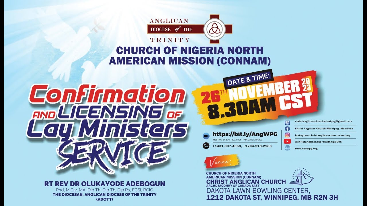 CONFIRMATION & LICESING OF LAY MINISTERS SERVICE SERVICE | NOVEMBER ...