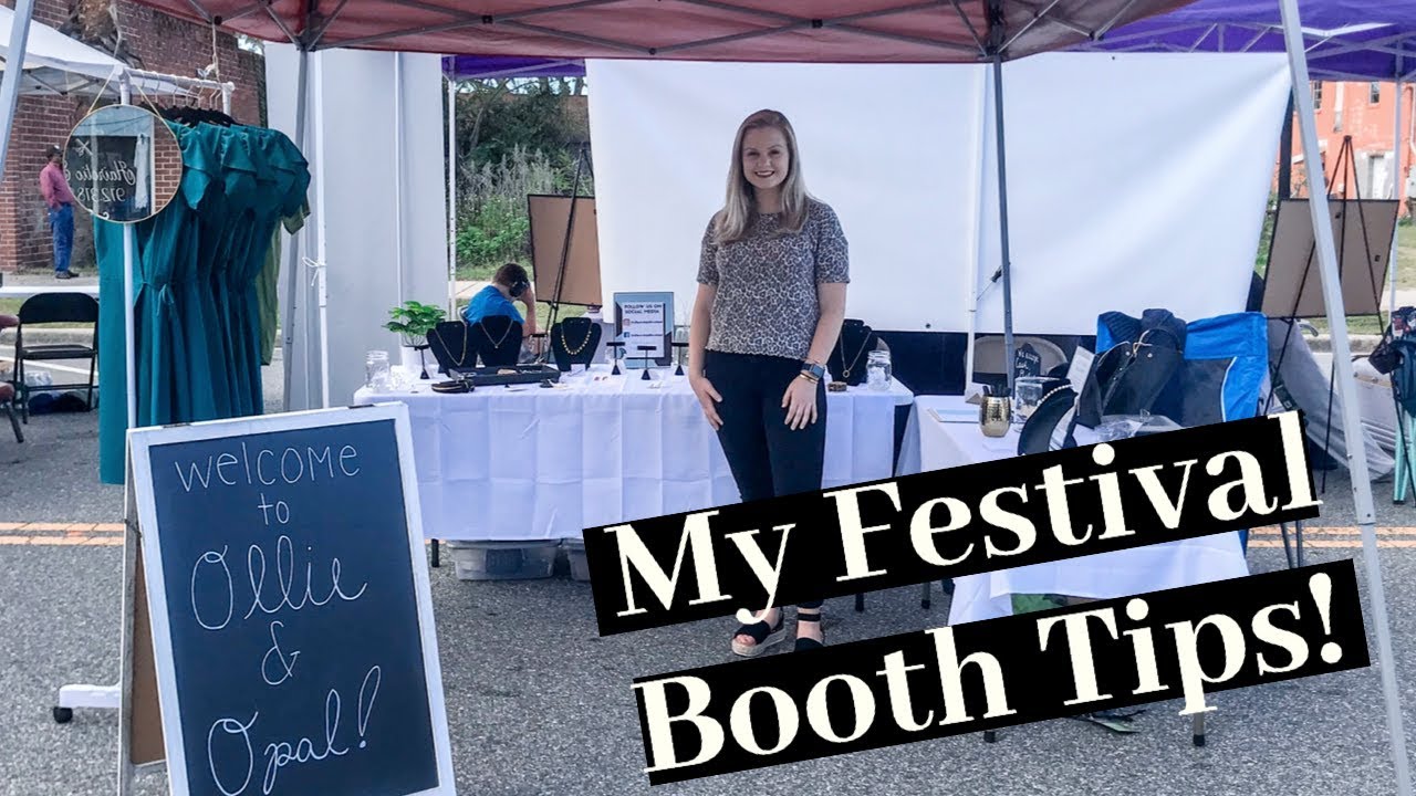 MY FIRST FESTIVAL BOOTH! | TIPS FOR YOUR FIRST FESTIVAL - YouTube