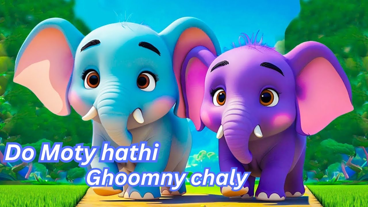 Do Moty Hathii Ghoomnay Chaly🐘 | The kids cartoon - YouTube