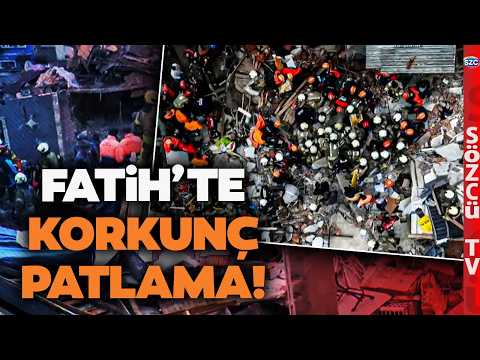 Fatih’te Korkutan Patlama! 2 Bina Çöktü! Enkaz Altında Kalanlar Var!