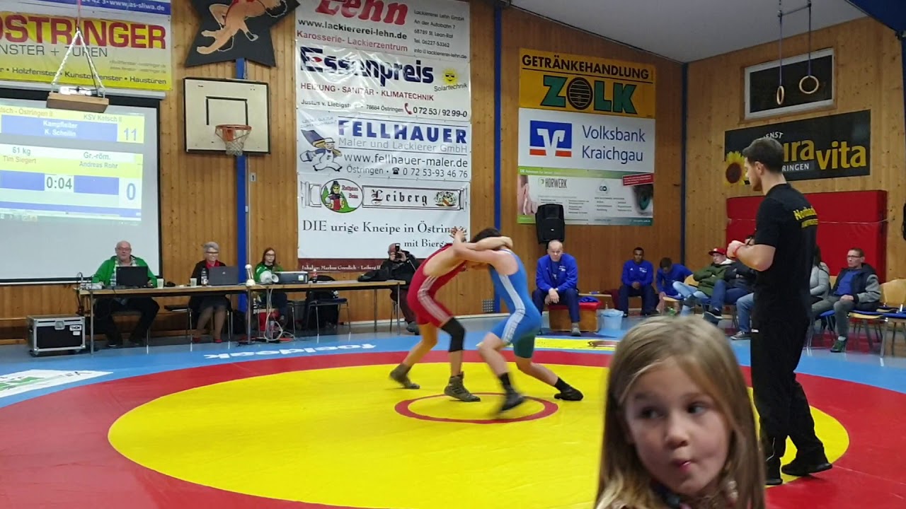 Tim Siegert KSV MALSCH Schultersieg 1 gegen Ketsch 02.10.2019 - YouTube