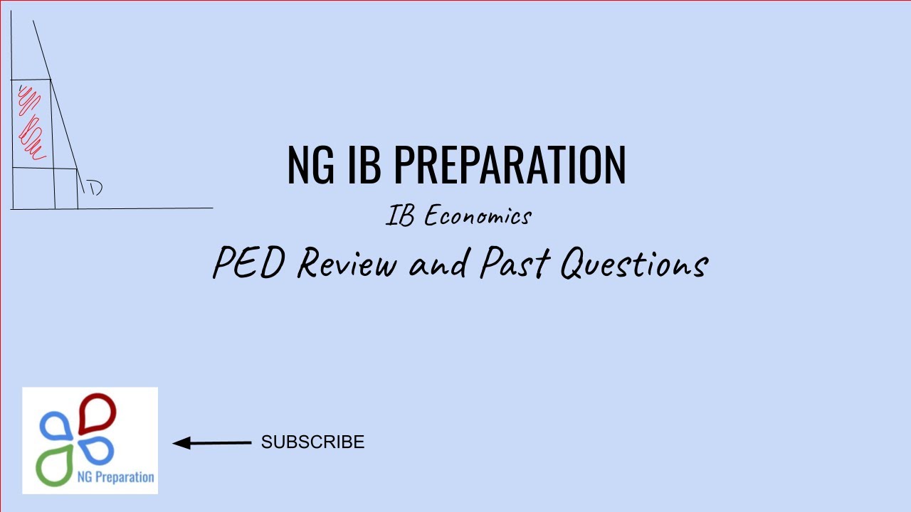 PED Review and PED Past Questions - IB Economics - YouTube
