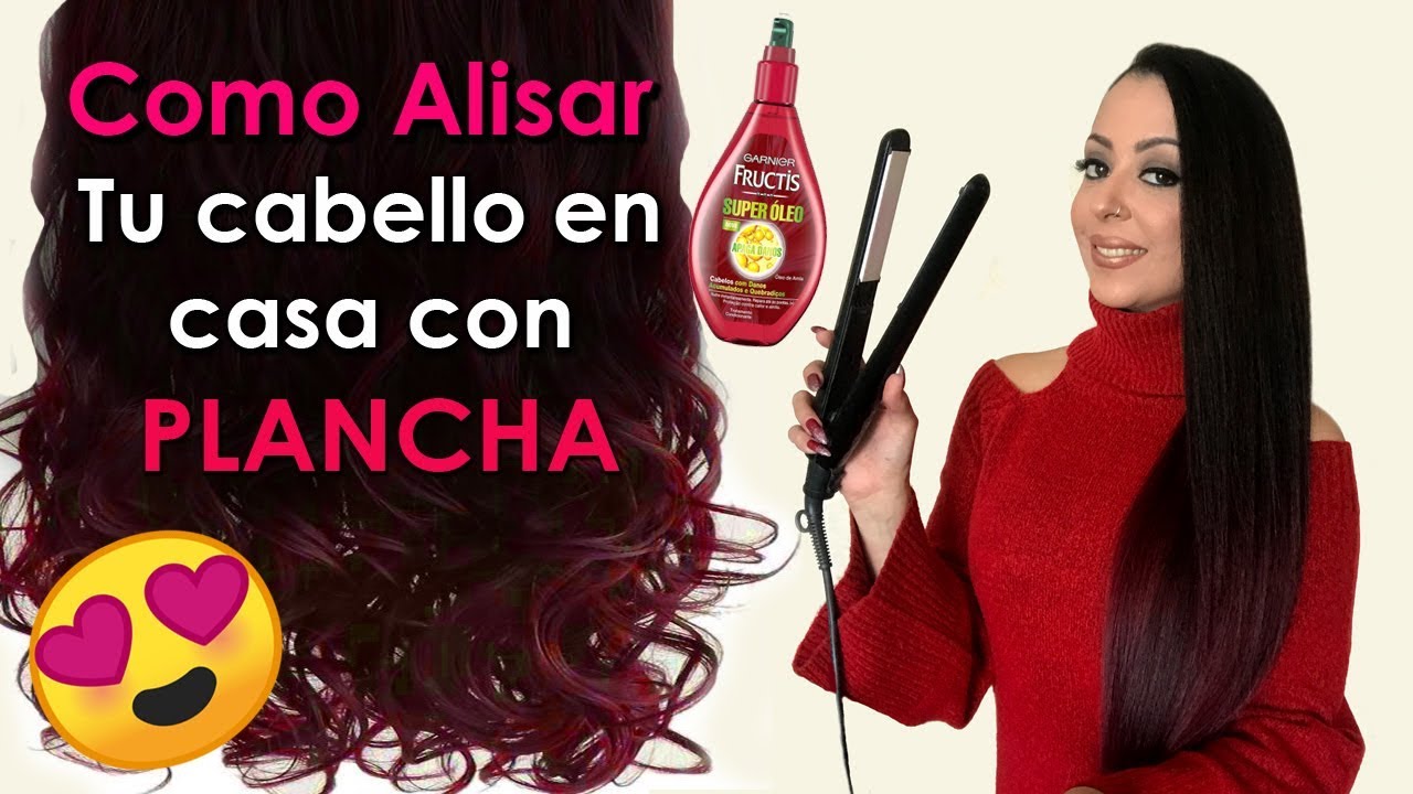 CABELLO LISO PERFECTO EN CASA || Técnica con Plancha - YouTube