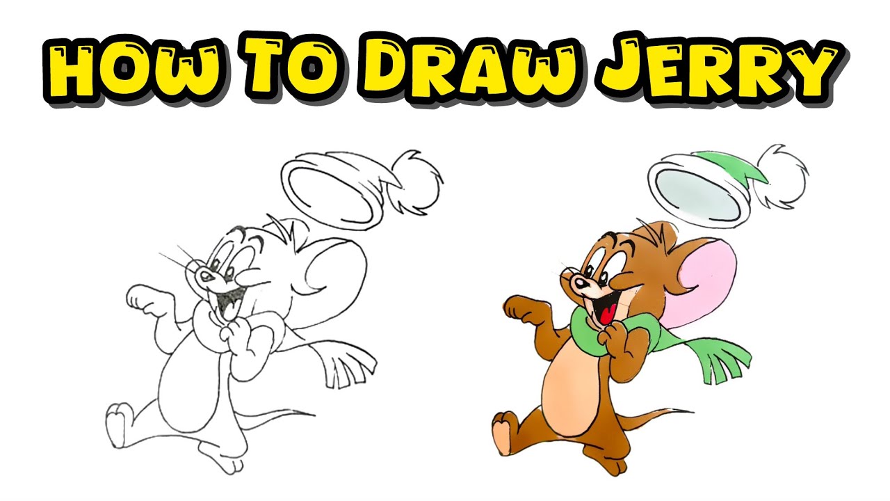 How to Draw Jerry Mouse – Iconic Cartoon Character Lesson for Beginners ...