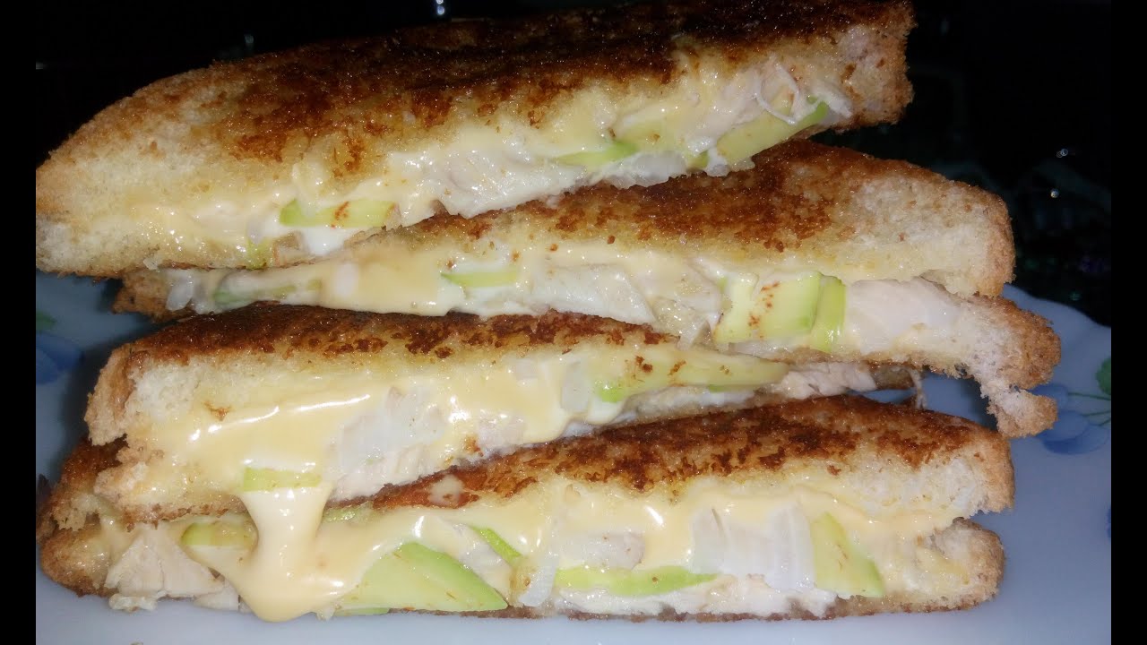 Cheesy Chicken Sandwich Recipe (Healthy & Testy) - YouTube