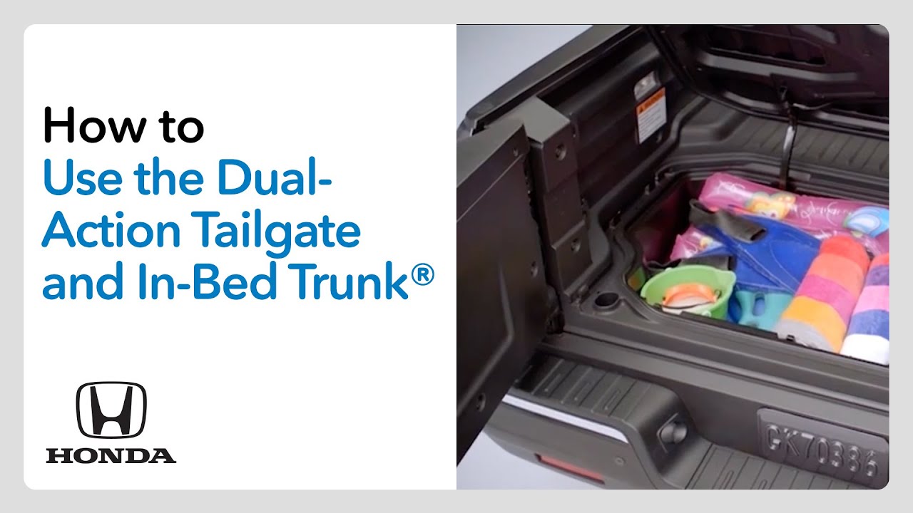 How to Use the Dual-Action Tailgate and In-Bed Trunk® - YouTube