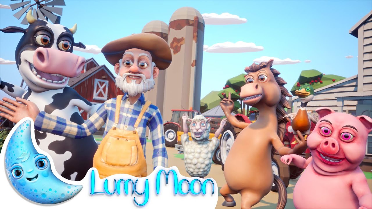 Old MacDonald Had A Farm | Lumy Moon ★ Nursery Rhymes & Kids Songs ...