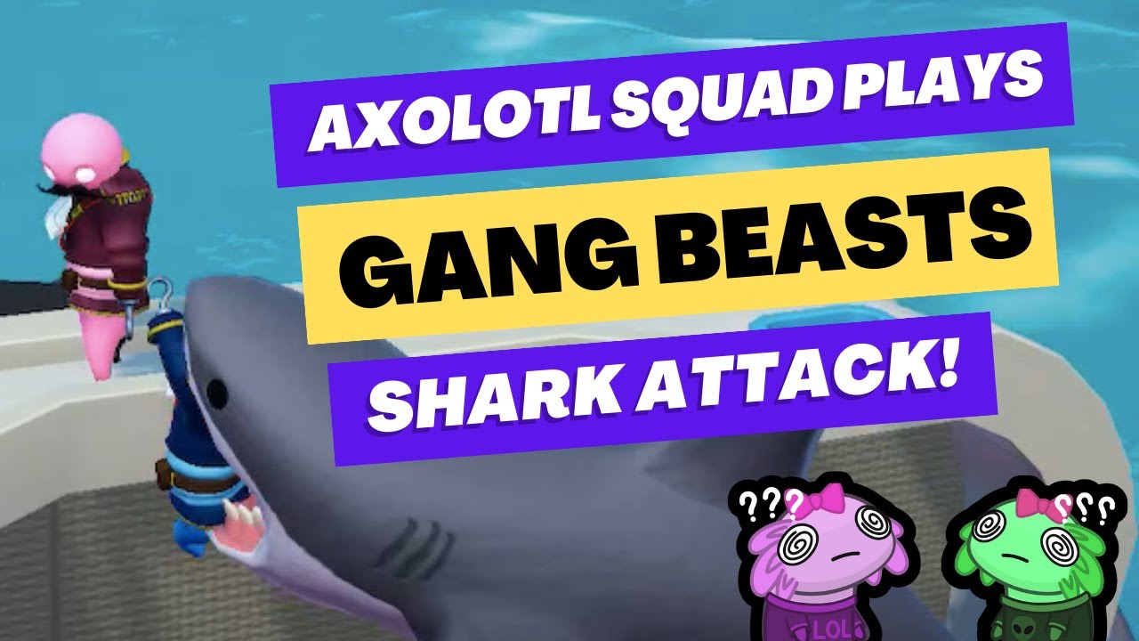 GANG BEASTS SHARK ATTACK!!! - YouTube