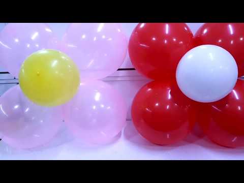 Balondan çiçek yapımı _ balloon flowers