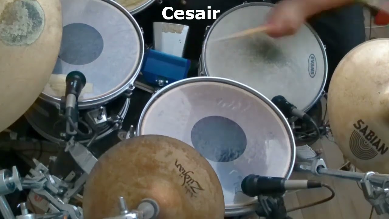 Redoba azul, hi hat, bombo y tom 2 - YouTube