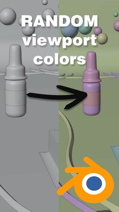 How to assign random colours to items in the modelling viewport quick beginner blender Tipps ...