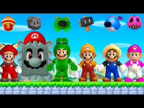 All Newer Mario Power-Ups in New Super Mario Bros. Wii - YouTube