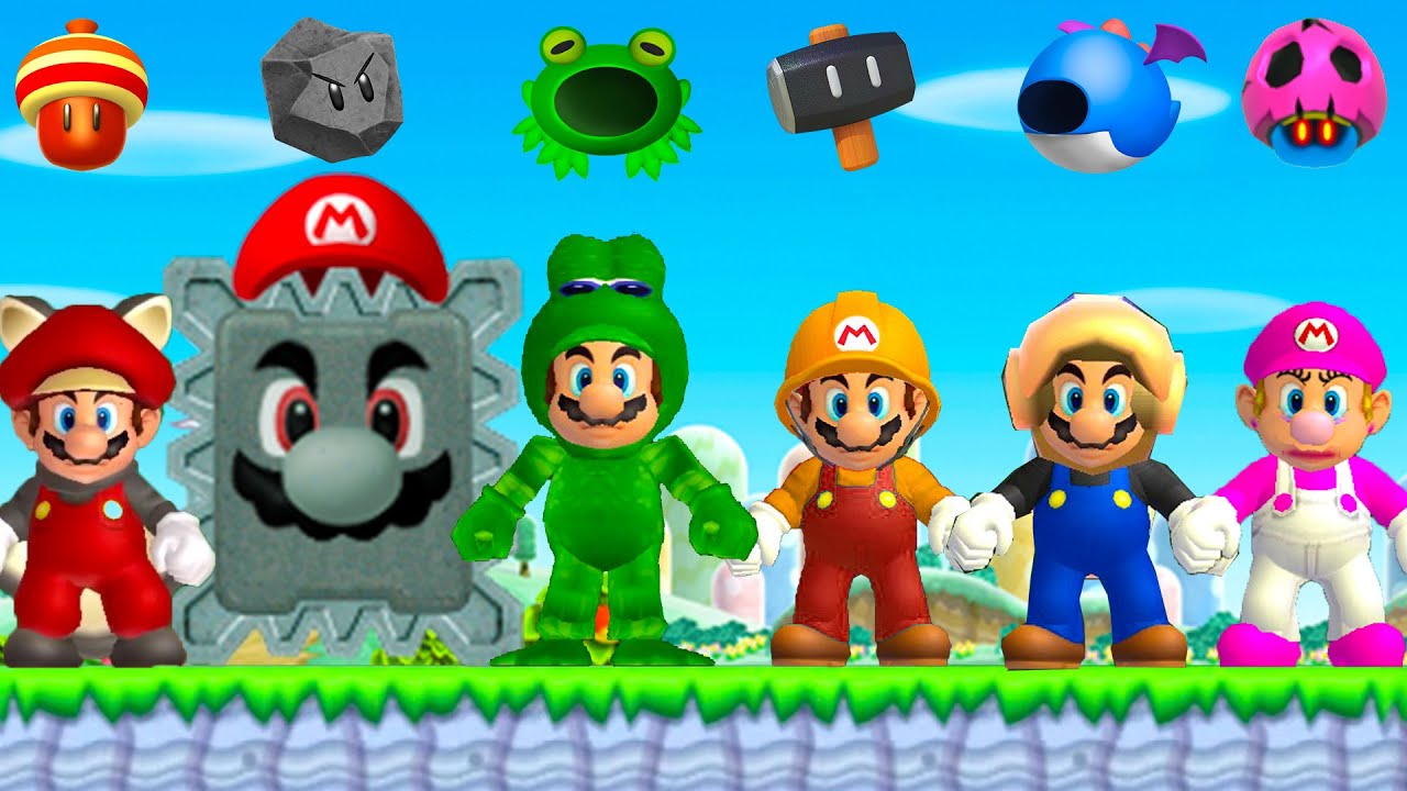 All Newer Mario Power-Ups in New Super Mario Bros. Wii - YouTube
