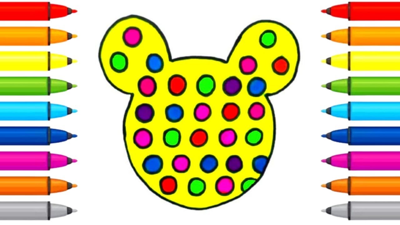 How To Draw POP IT Mickey Toy For Children - YouTube