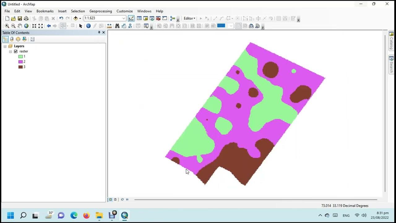 How To Convert Raster To Polygon In Arcgis Youtube