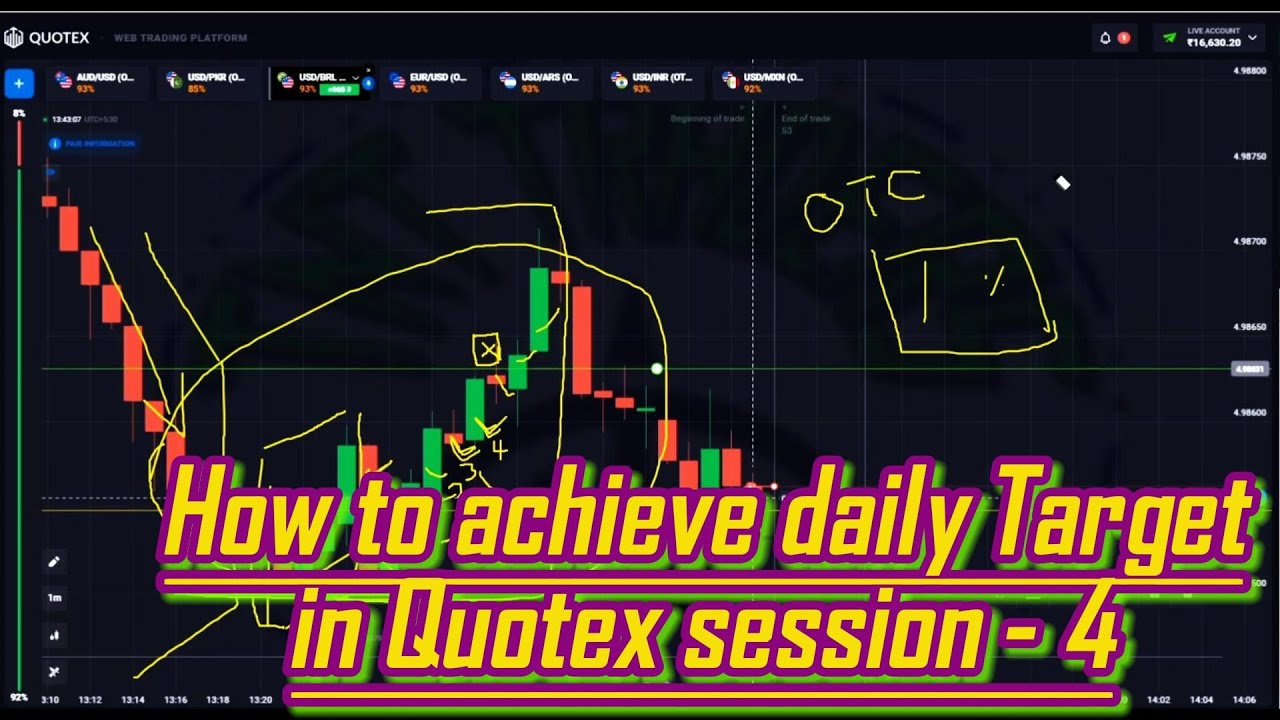 How to achieve daily target _ Quotex version session 4 - YouTube