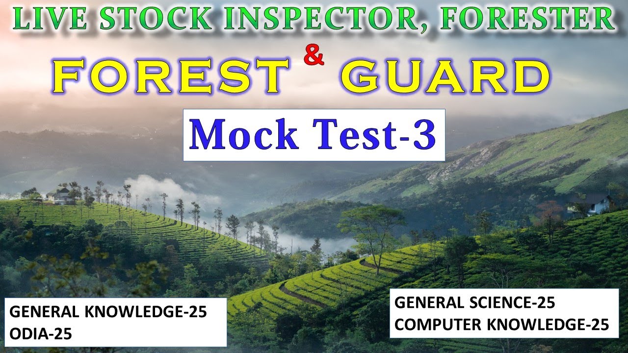 forest guard & Forester mock test-3 | LI Mock Test | forest guard class ...