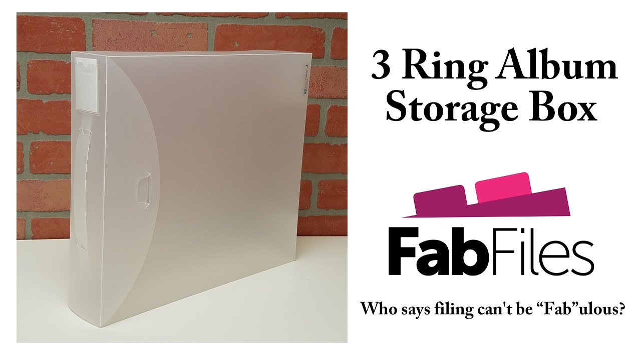 3 Ring Album Storage Box - Fab File, by Totally-Tiffany - YouTube