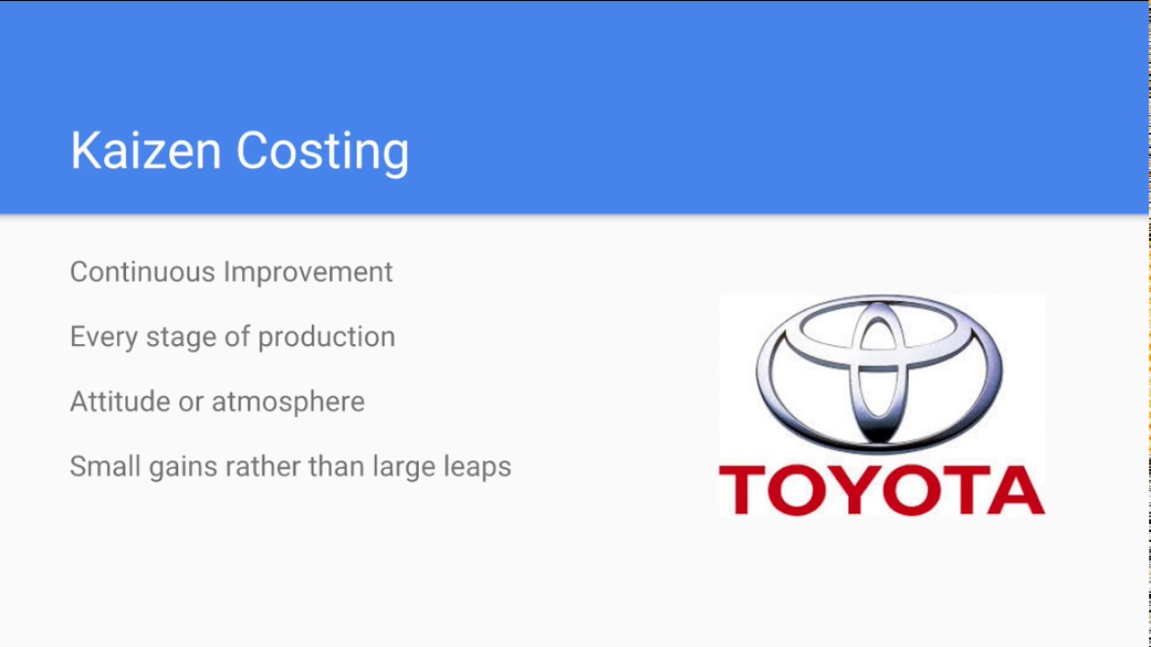 Target and Kaizen Costing - YouTube