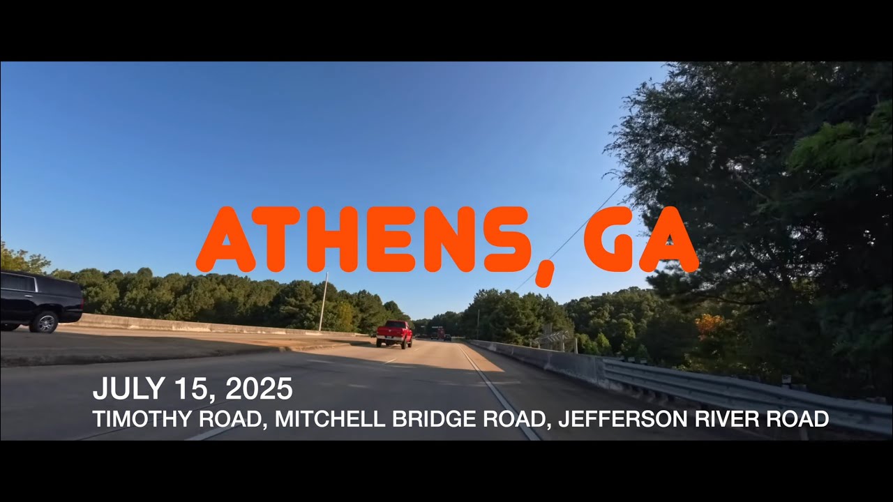 ATHENS, GEORGIA - JULY 15, 2025 - TIMOTHY ROAD, MITCHELL BRIDGE ROAD ...
