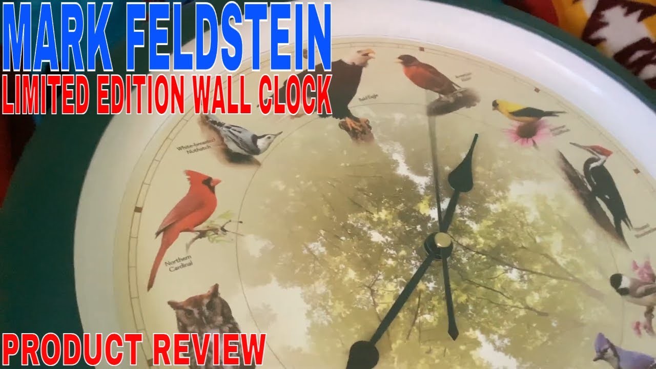 Mark Feldstein Limited Edition 20th Anniversary Singing Bird Wall Desk ...