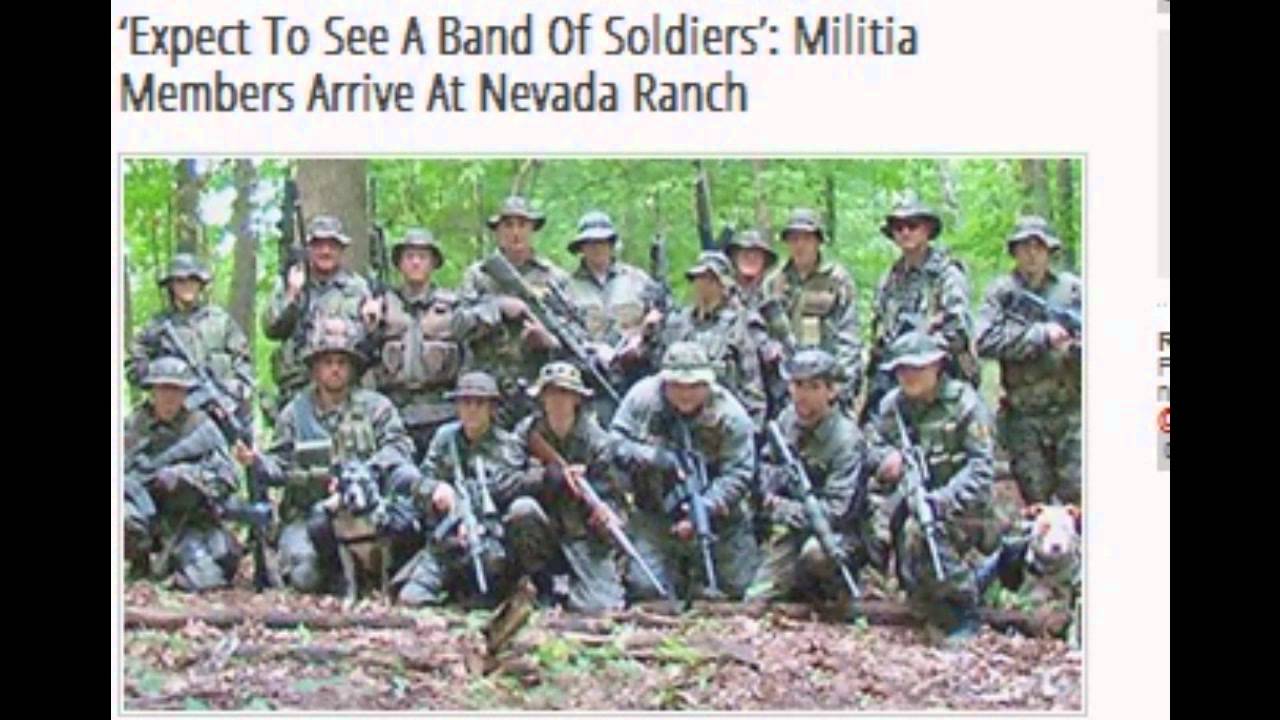 A Band Of Soldiers': Militia Members Arrive At Nevada Ranch - YouTube