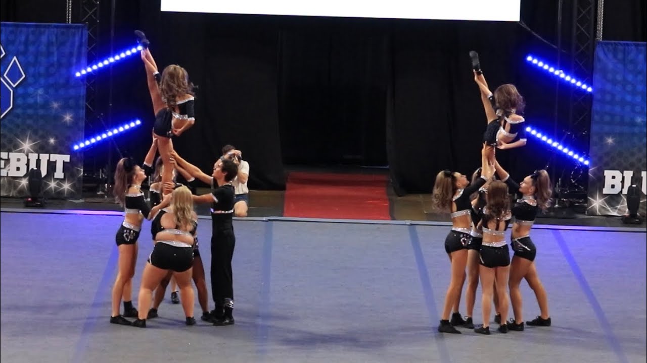 Cheer Athletics Black Pearl Blue Debut 2023 - YouTube